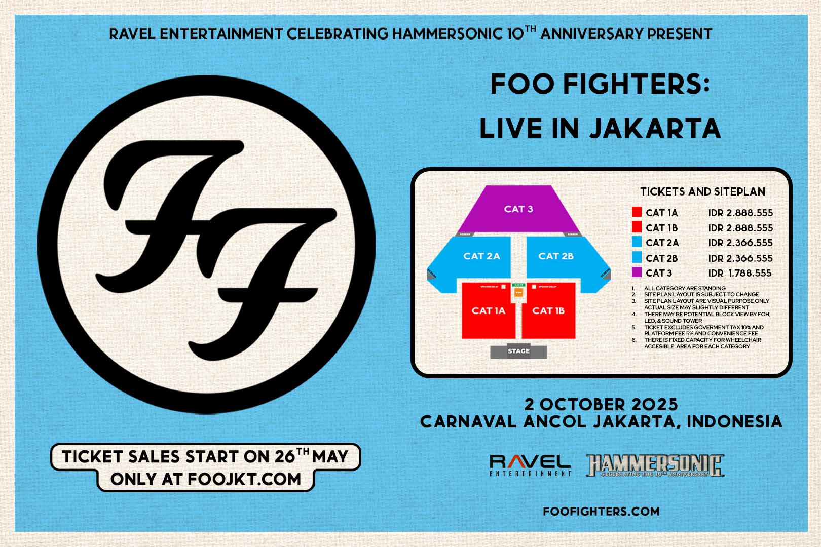 Foo Fighters 亞洲開show啦！ 有東京，大版，雅加達，新加坡（F1） | LIHKG 討論區