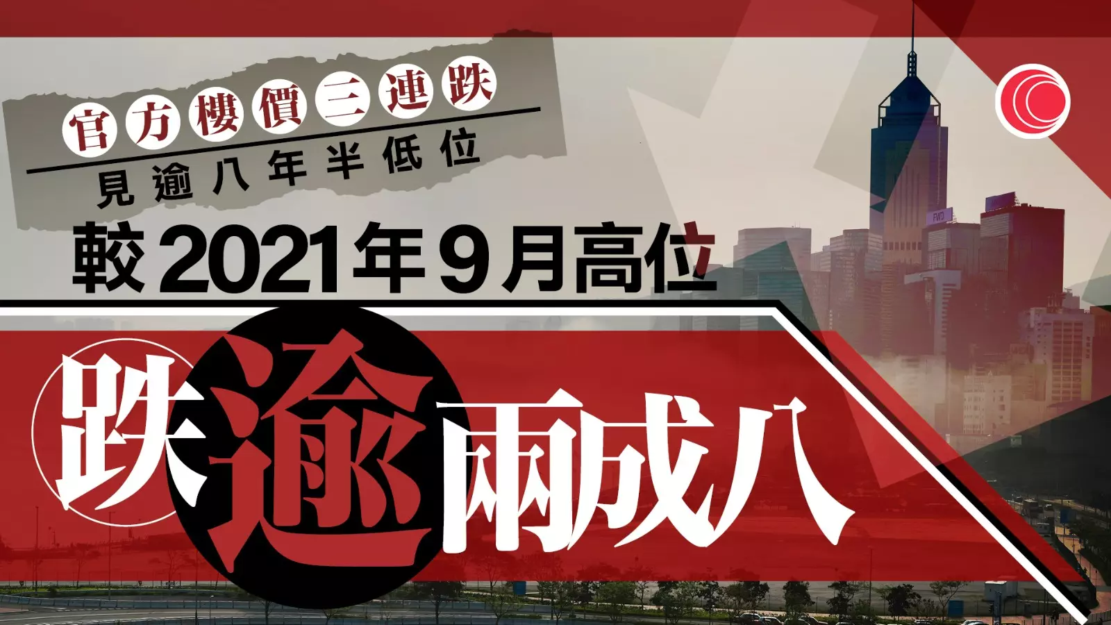 本港官方樓價三連跌再跌0.8% 見至逾八年半低位 | LIHKG 討論區