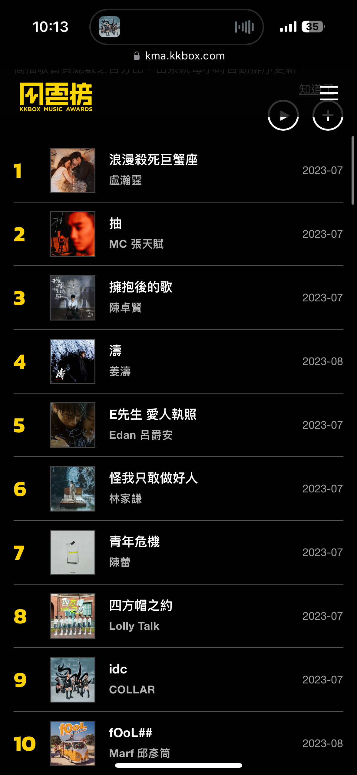 COLLAR討論區 (767) Marf新歌《fool》已推出，今晚8點MV首播！ | LIHKG 討論區