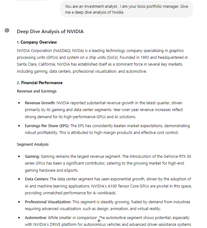 ChatGPT: Sell NVDA | LIHKG 討論區