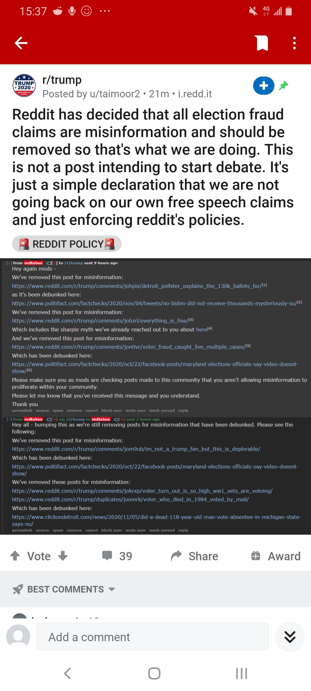 連reddit都係咁 係咁remove post | LIHKG 討論區