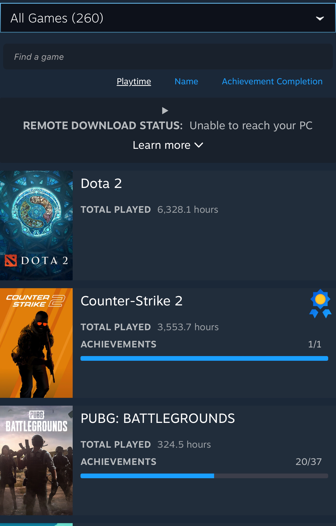 大家有冇邊隻遊戲係遊戲時數超過 1000 個鐘 | LIHKG 討論區