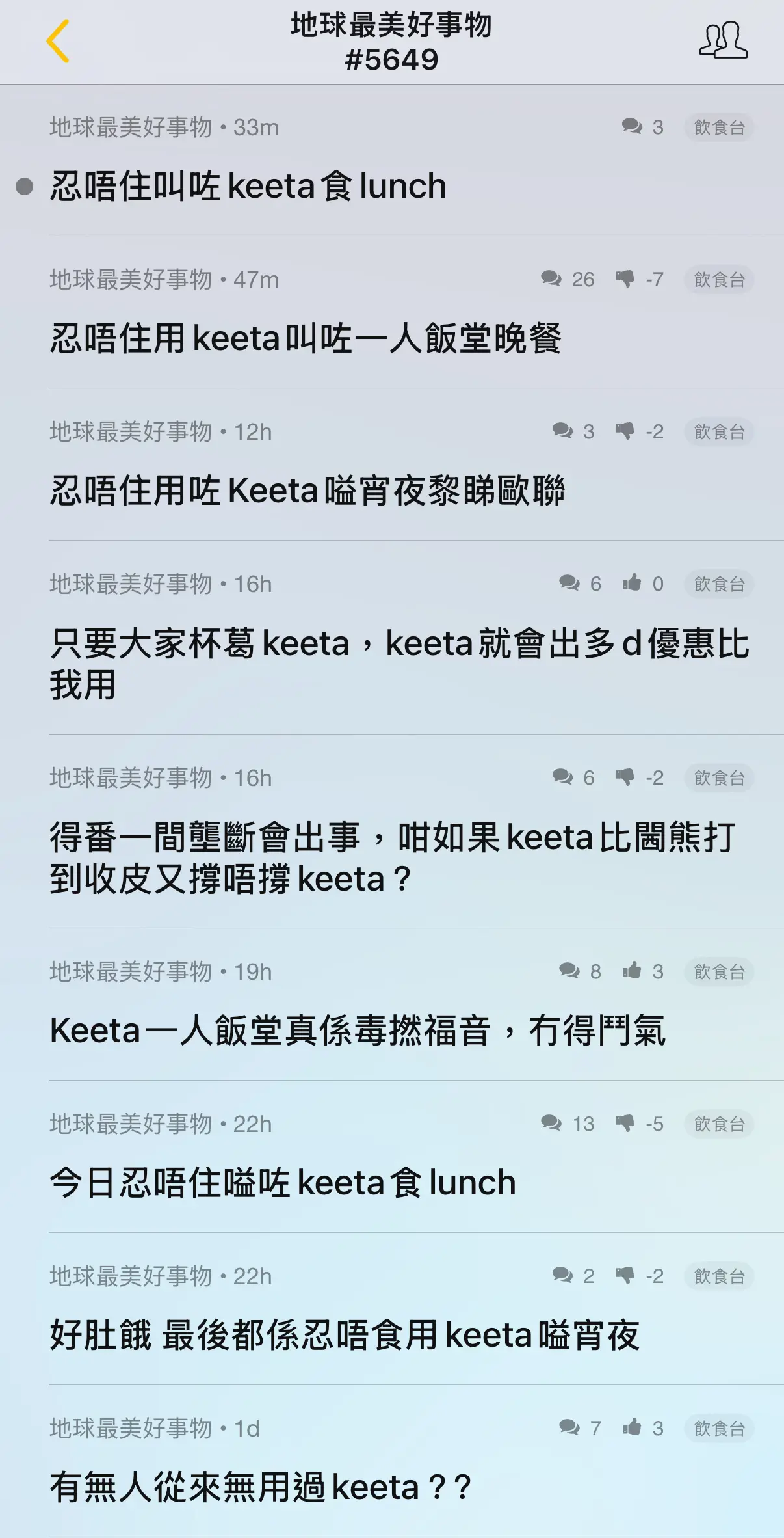 忍唔住叫咗keeta食lunch | LIHKG 討論區