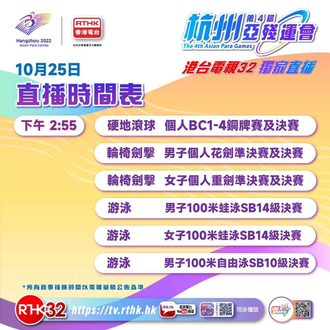 亞殘運2023 討論 Rthk 32 直播 | LIHKG 討論區