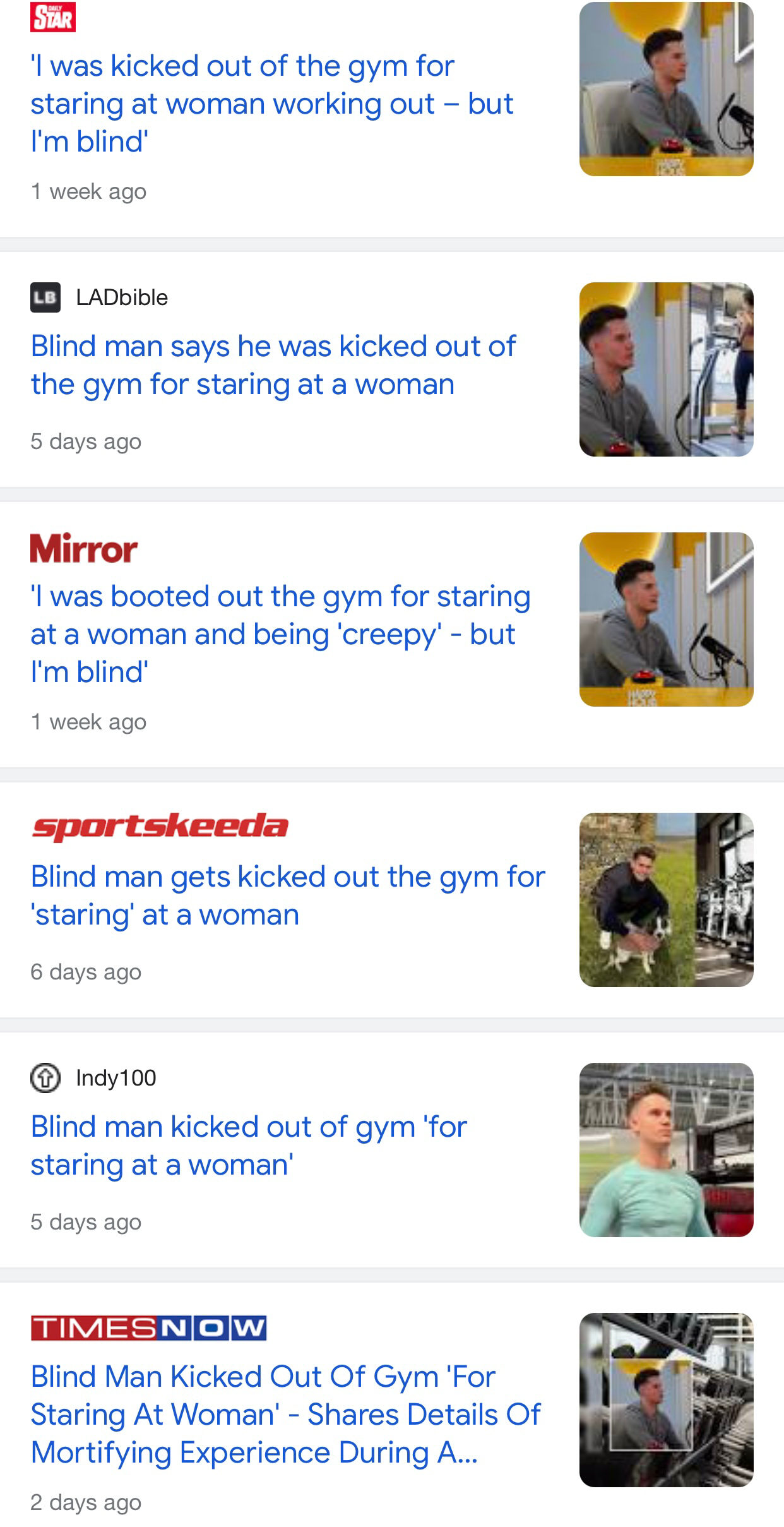 盲男健身被屈「𥄫女」 解釋無效遭受驅逐 事隔四年心有餘悸 | LIHKG 討論區