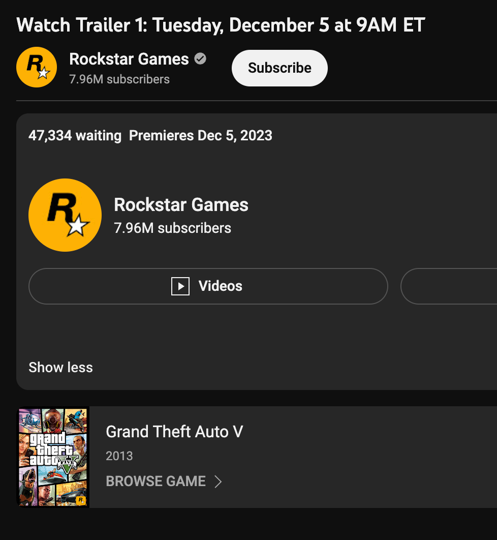 GTA 6官方預告片最後倒數24小時 | LIHKG 討論區