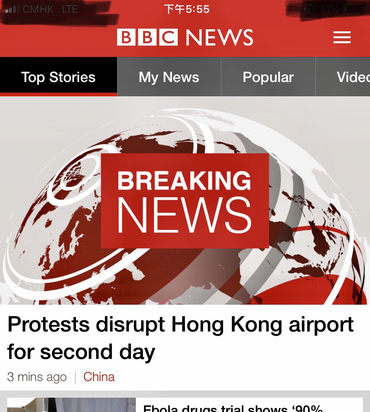 香港登上BBC NEWS兩大熱門news第一！！！！！ | LIHKG 討論區