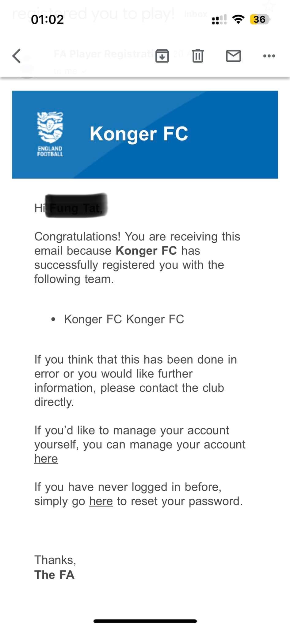 移英港人組成的KONGER FC 獲英足總批准參加地區聯賽！ | LIHKG 討論區