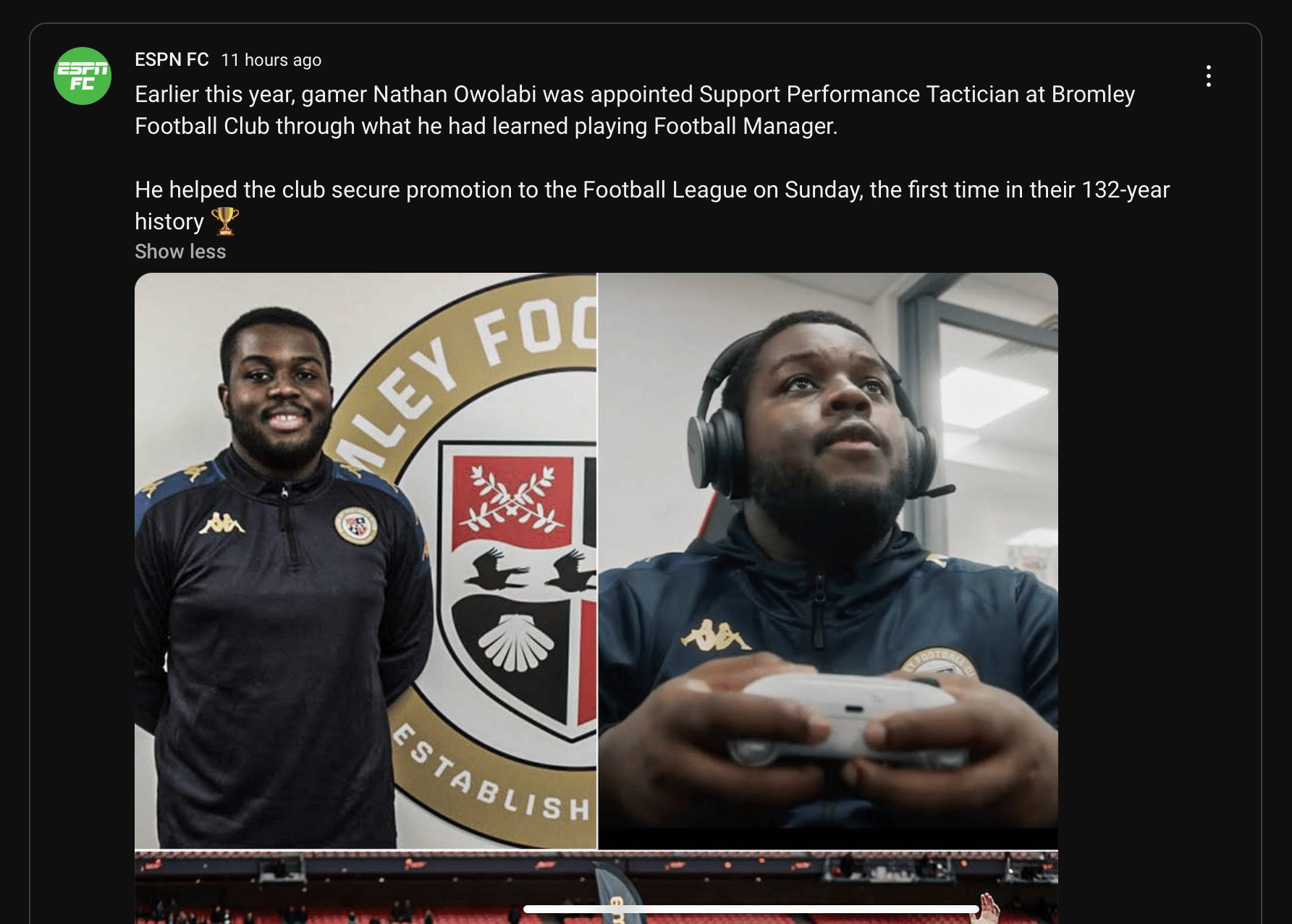 聘用FM玩家，Bromley FC升班英乙 | LIHKG 討論區